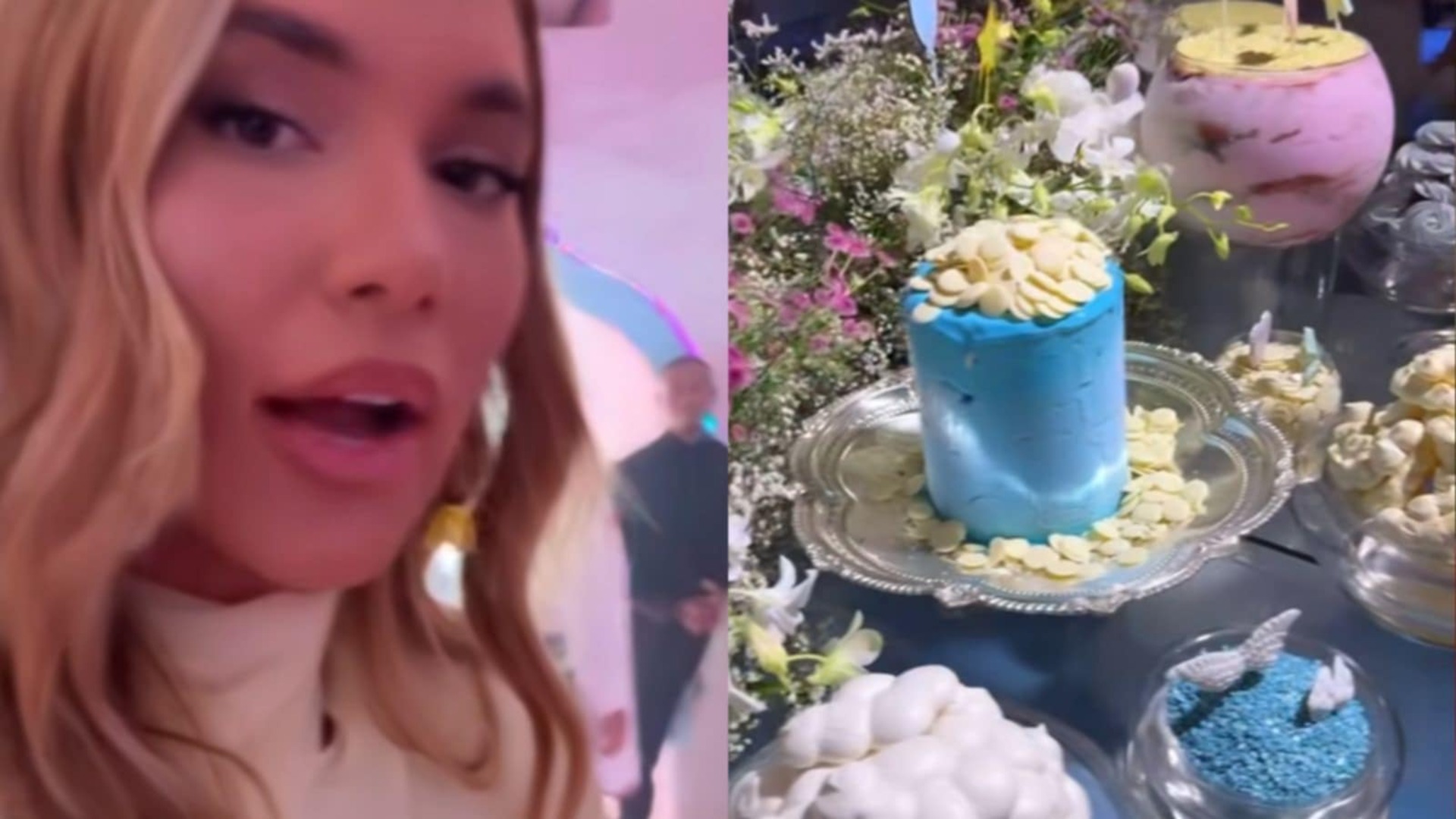 Virginia impressiona ao mostrar ilha de sorvetes da festa de Maria Alice