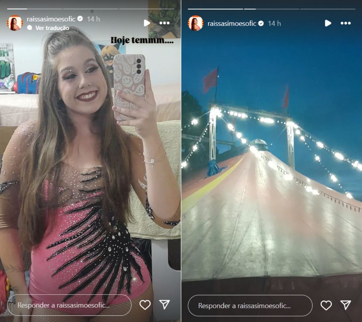 Eliminados do BBB 25, Edilberto e Raissa retomam apresentações em circo