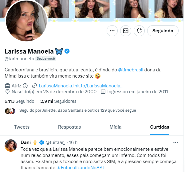 Larissa Manoela deixa curtidas em posts criticando seus pais - CARAS Brasil