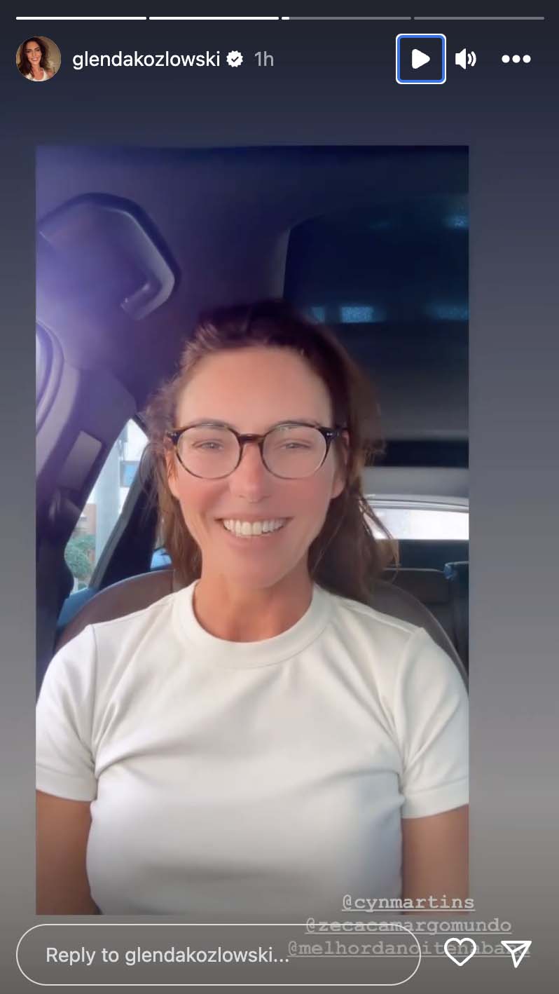 Glenda Kozlowski reaparece após ida às pressas ao hospital: ‘Muito ...