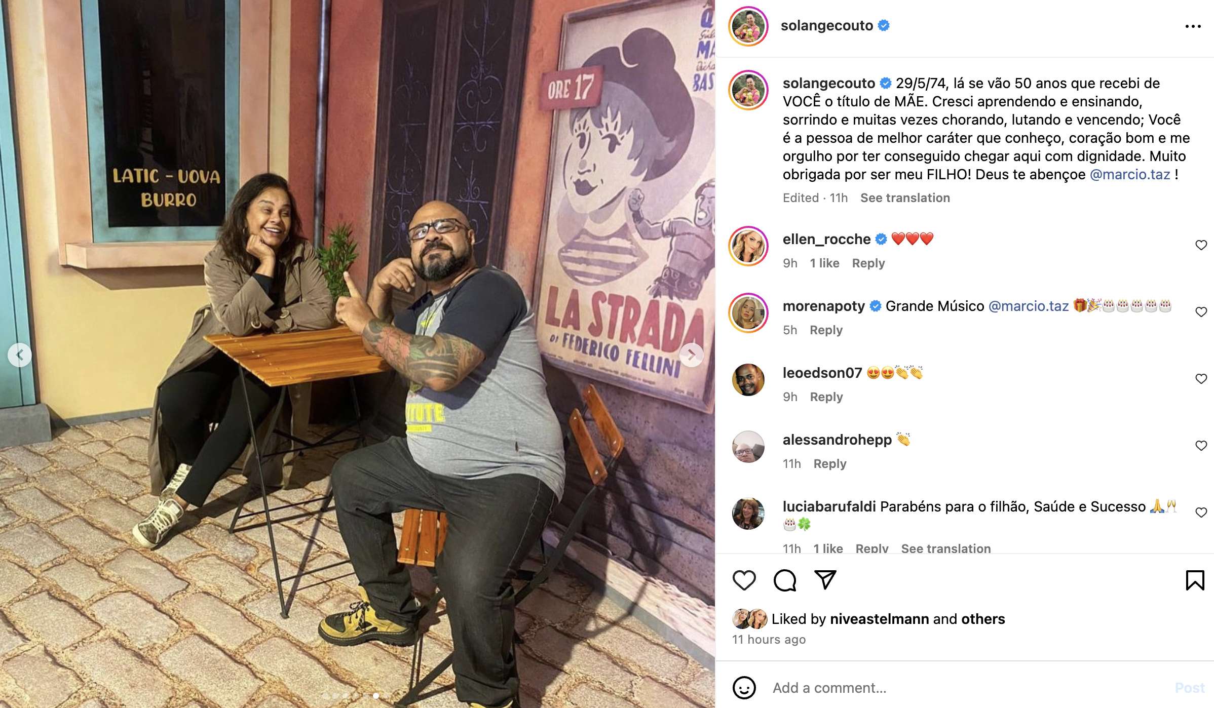 Solange Couto faz rara aparição com o filho de 50 anos - CARAS Brasil