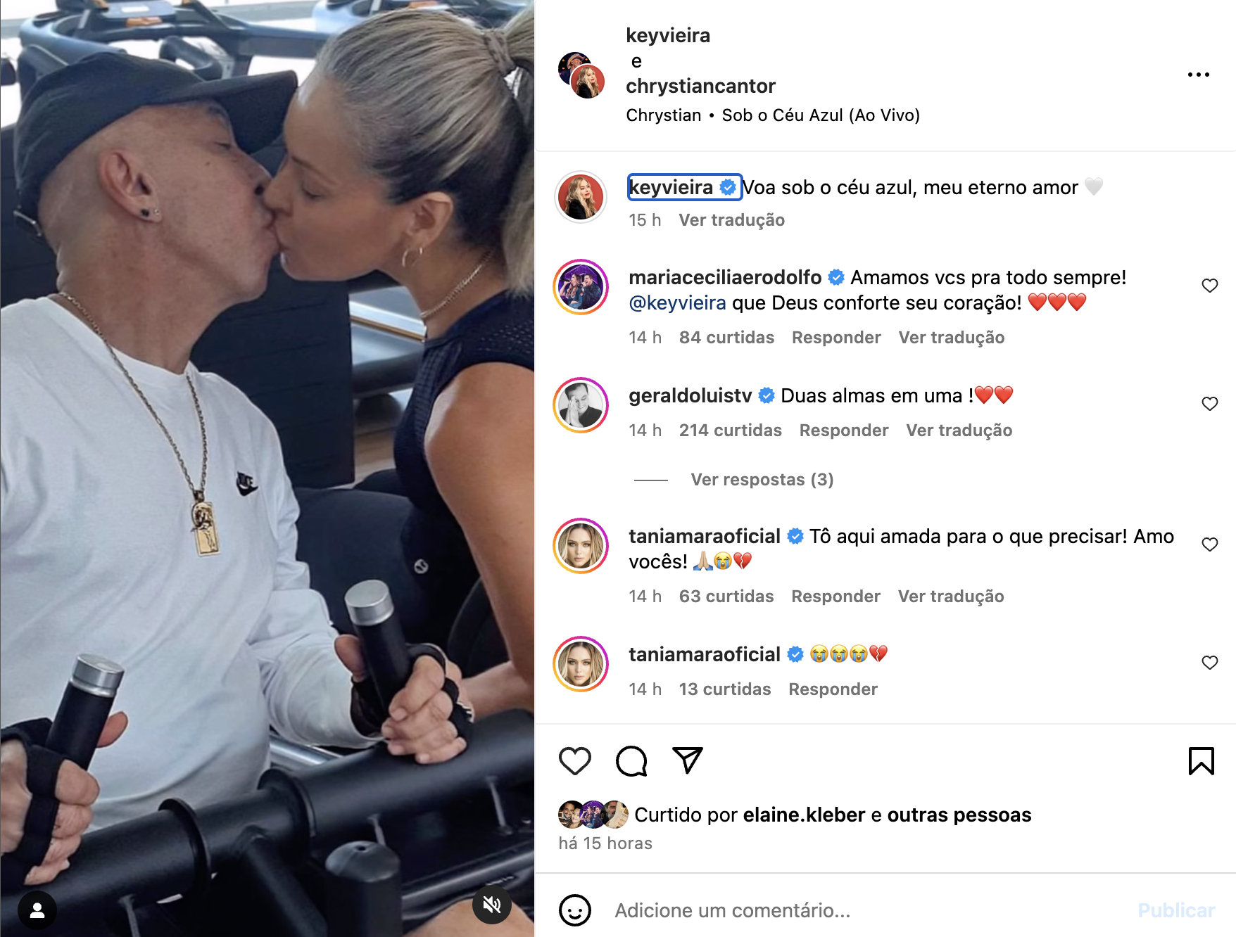 Viúva de Chrystian faz homenagem uma semana após a morte dele - CARAS ...