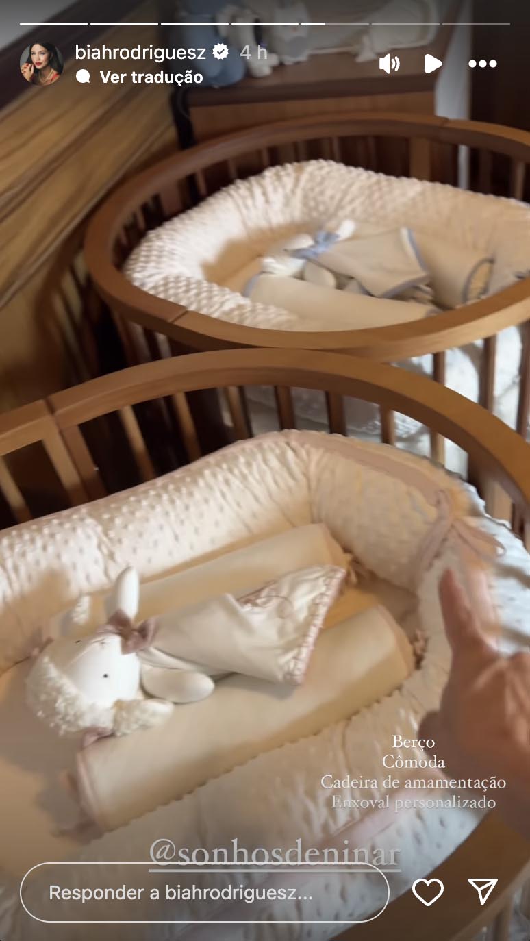 Biah Rodrigues mostra o quarto improvisado dos filhos gêmeos - CARAS Brasil