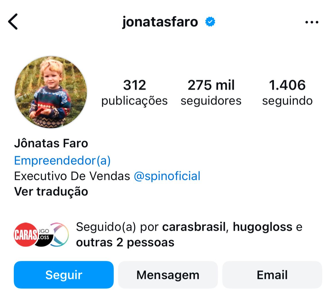 Jônatas Faro passa por mudança radical na carreira e trabalha como ...
