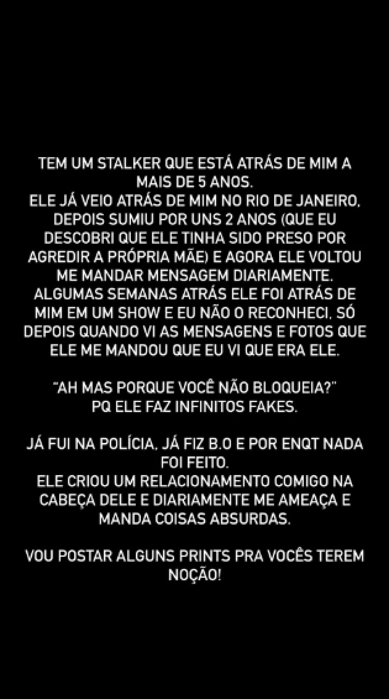 Bárbara Labres relata medo com stalker: 'Foi atrás de mim' - CARAS Brasil