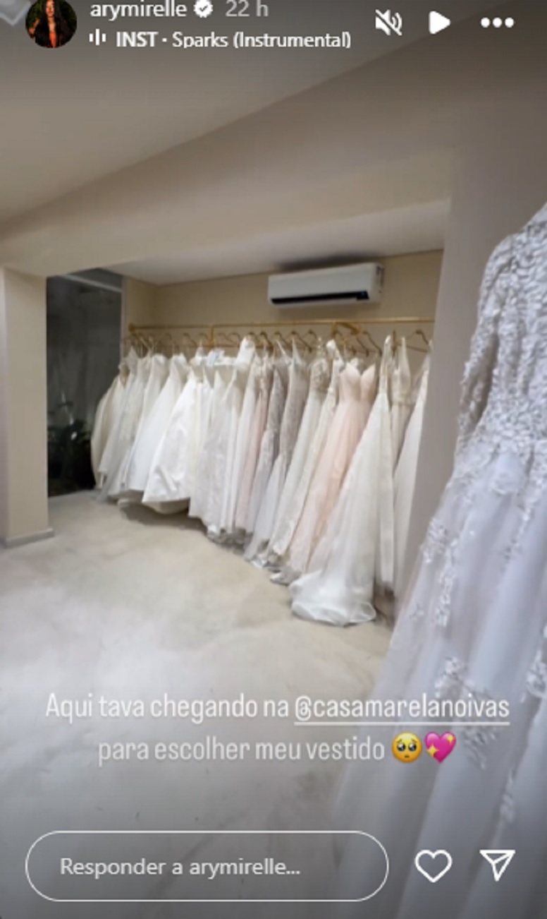 Ary Mirelle prova vestido de noiva para casamento com João Gomes ...