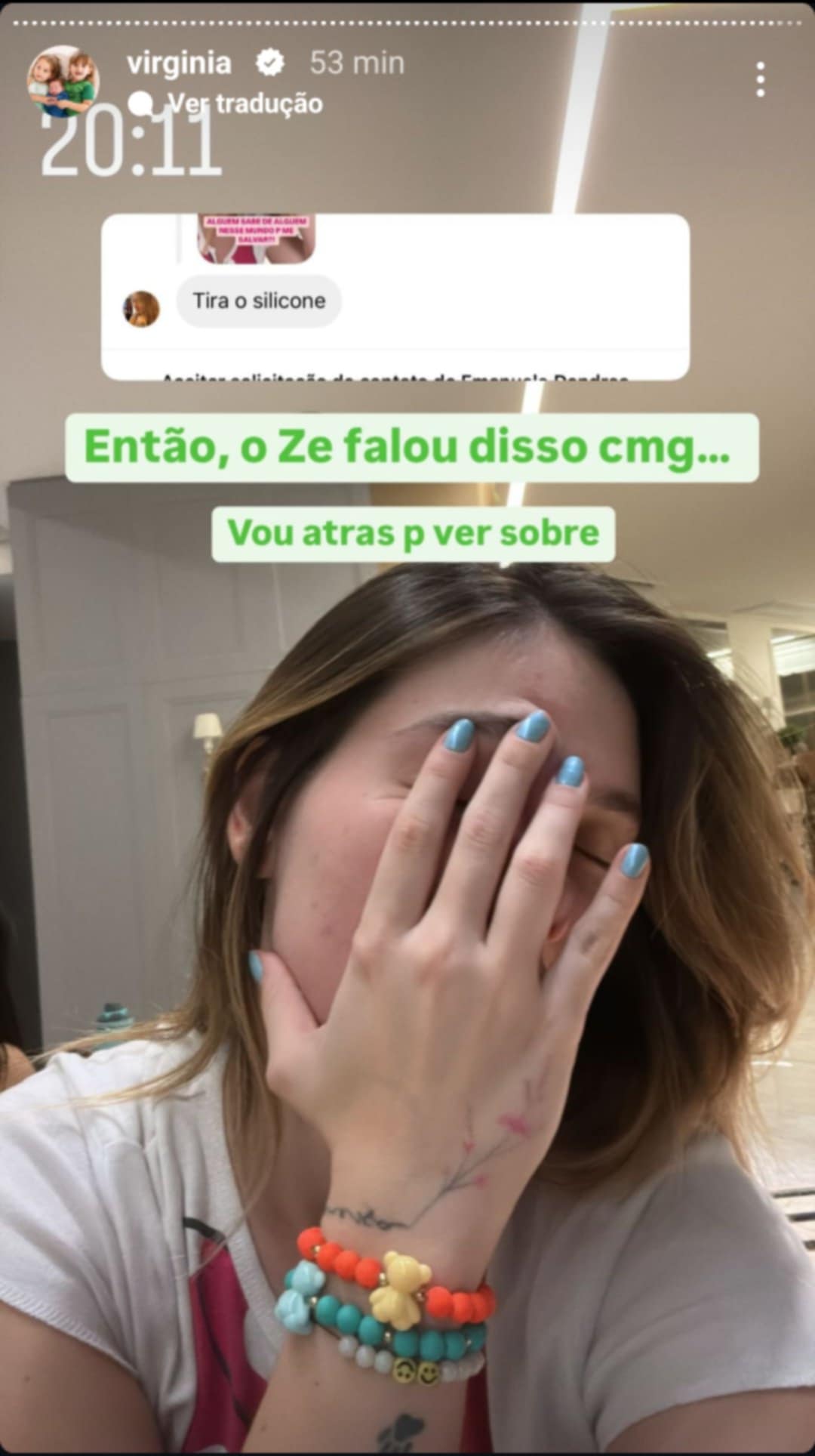 Sofrendo com dores, Virginia fala sobre possibilidade de tirar o ...