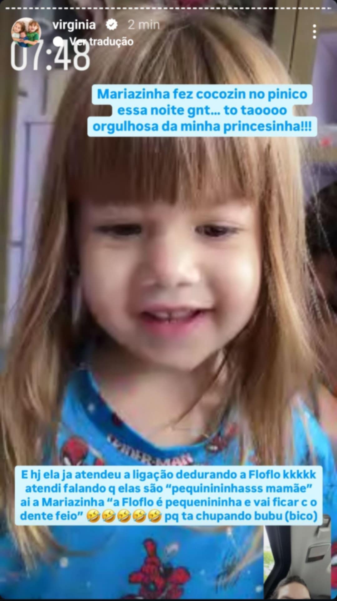 Virginia se orgulha com nova conquista no desenvolvimento de Maria ...