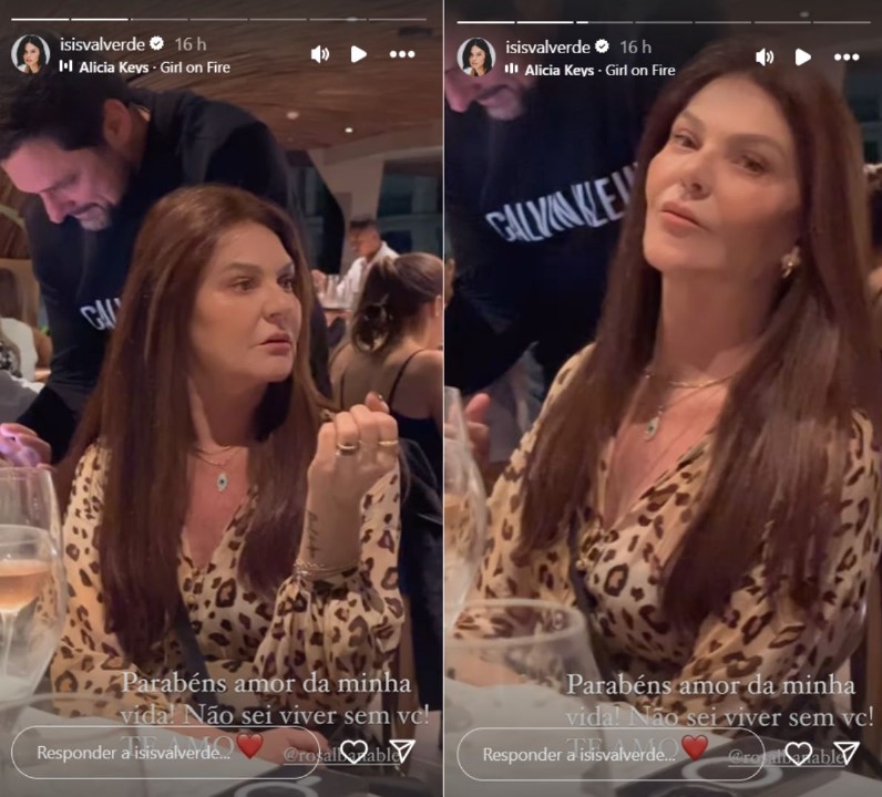 Isis Valverde se declara no aniversário da mãe: 'Não sei viver sem você ...