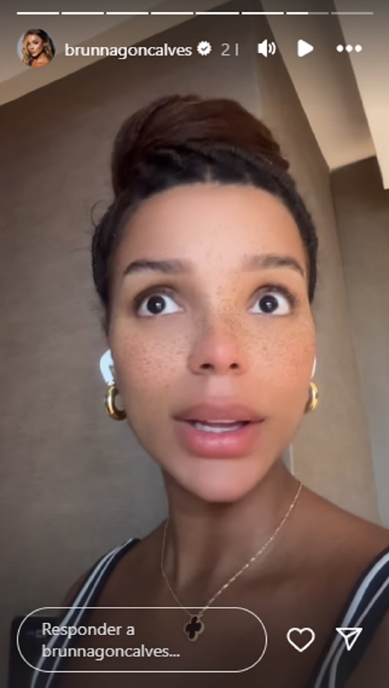 Brunna Gonçalves desabafa sobre falta de ar na reta final da gestação ...