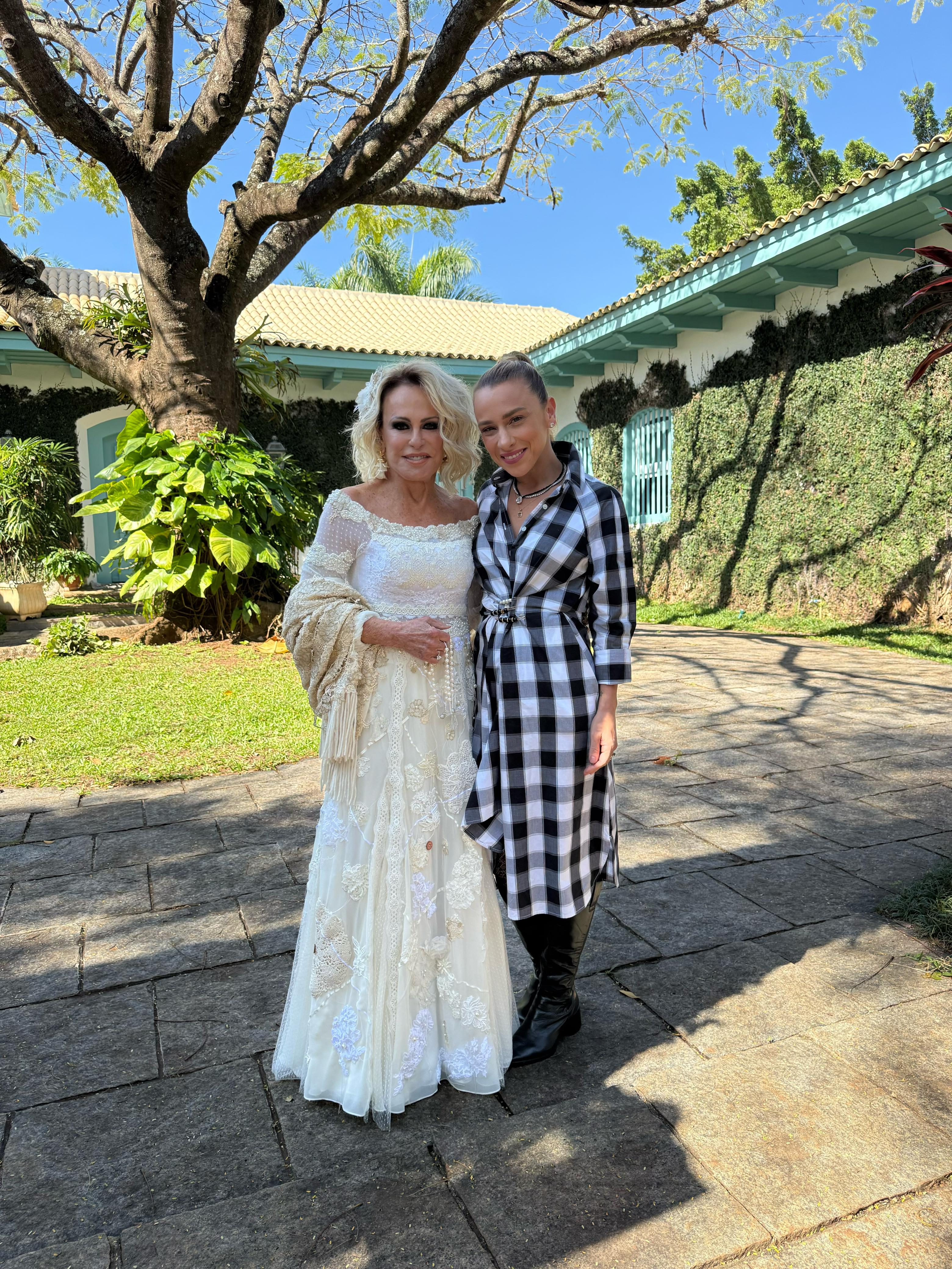 Veja os detalhes do vestido de Ana Maria Braga para renovar votos na ...