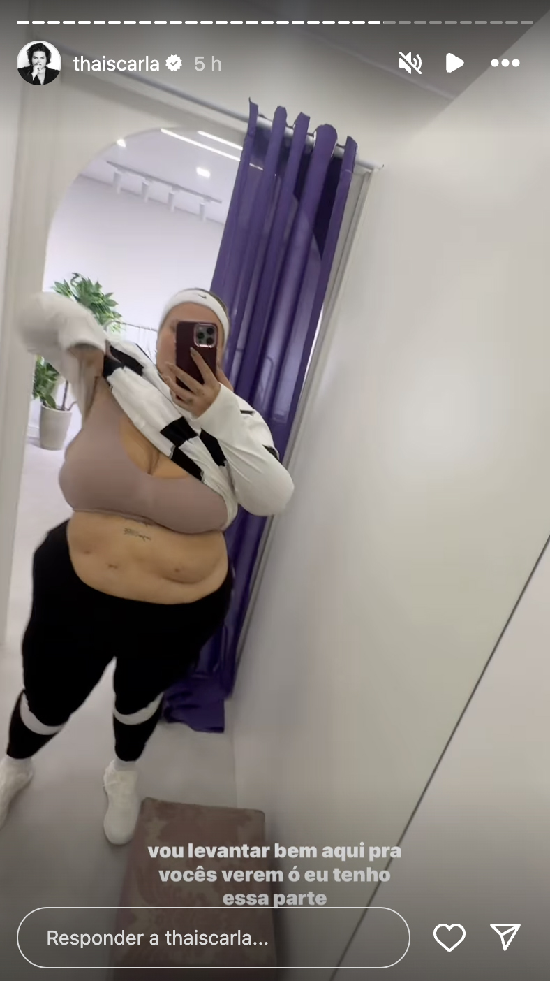 Thais Carla exibe sua barriga flácida após perder 50 kg - CARAS Brasil