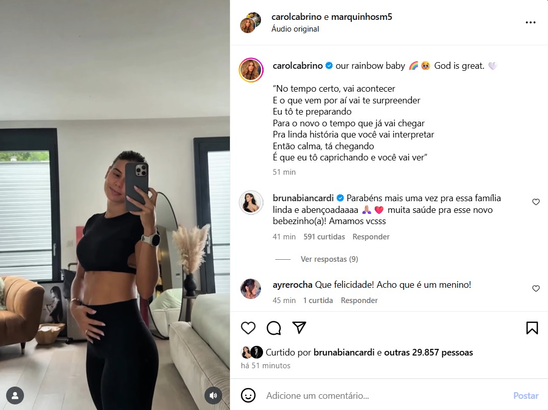 Jogador Marquinhos e a esposa anunciam gravidez 5 meses após aborto ...