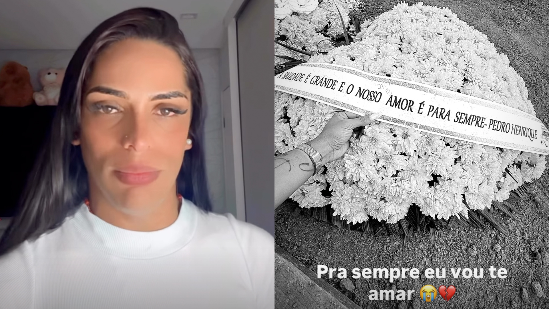 Influenciadora relata a morte trágica do marido: 'Foi jogado pra fora ...