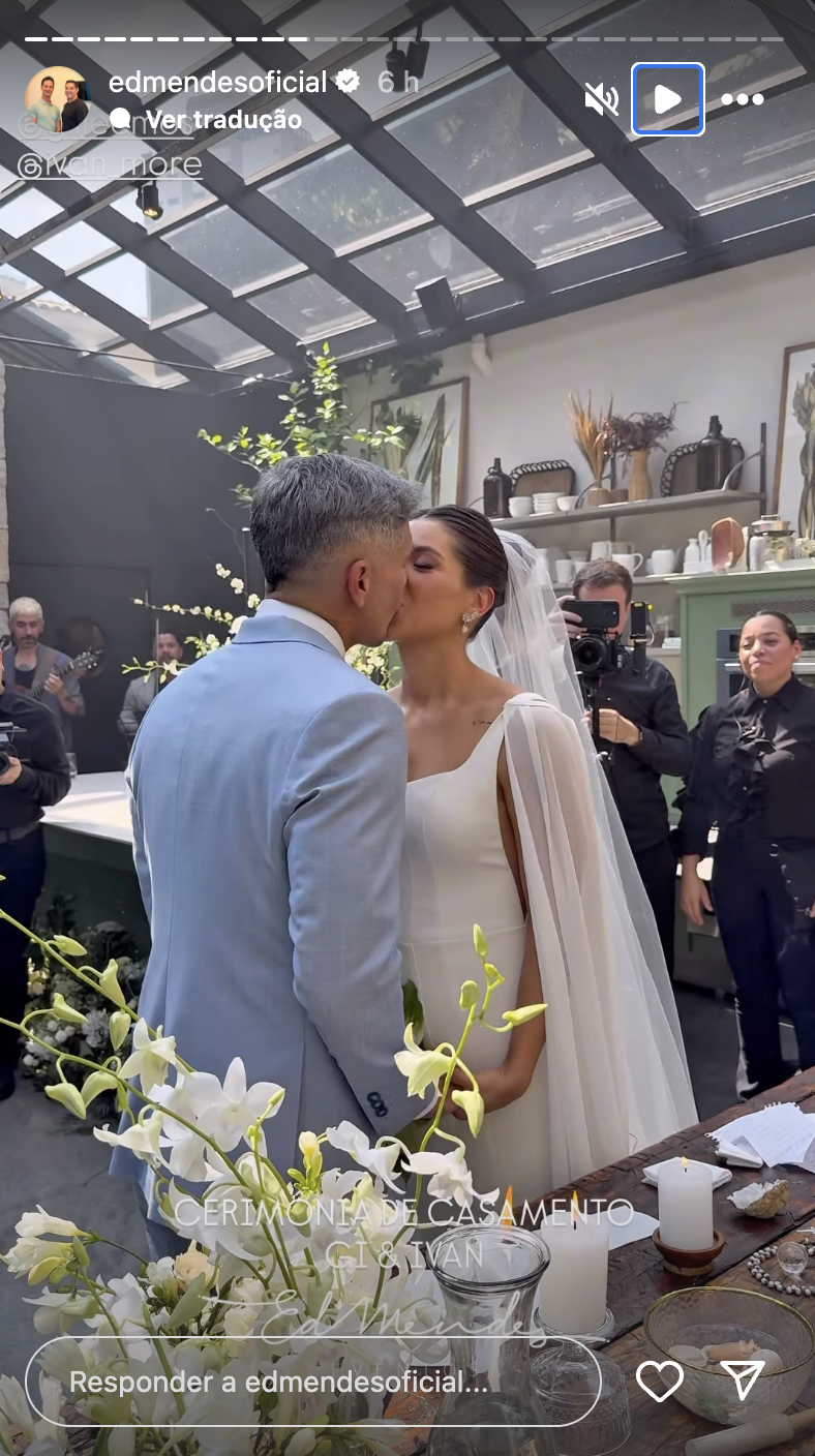 Ivan Moré e Giovanna Lemos se casam em cerimônia intimista - CARAS Brasil