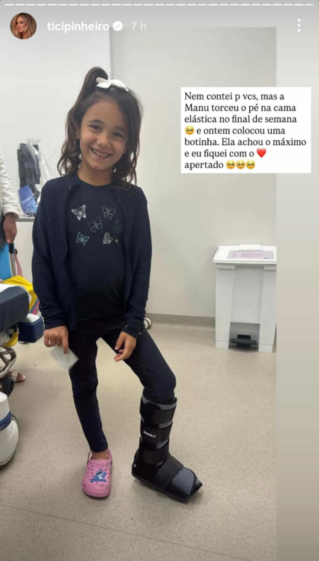 Ticiane Pinheiro tem susto com a filha caçula: 'Torceu o pé' - CARAS Brasil