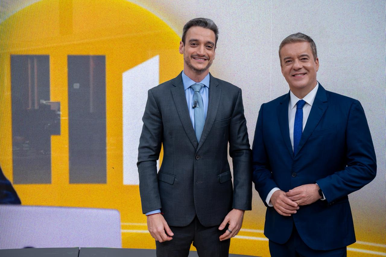 César Tralli dá o último adeus ao Jornal Hoje em despedida ao vivo ...
