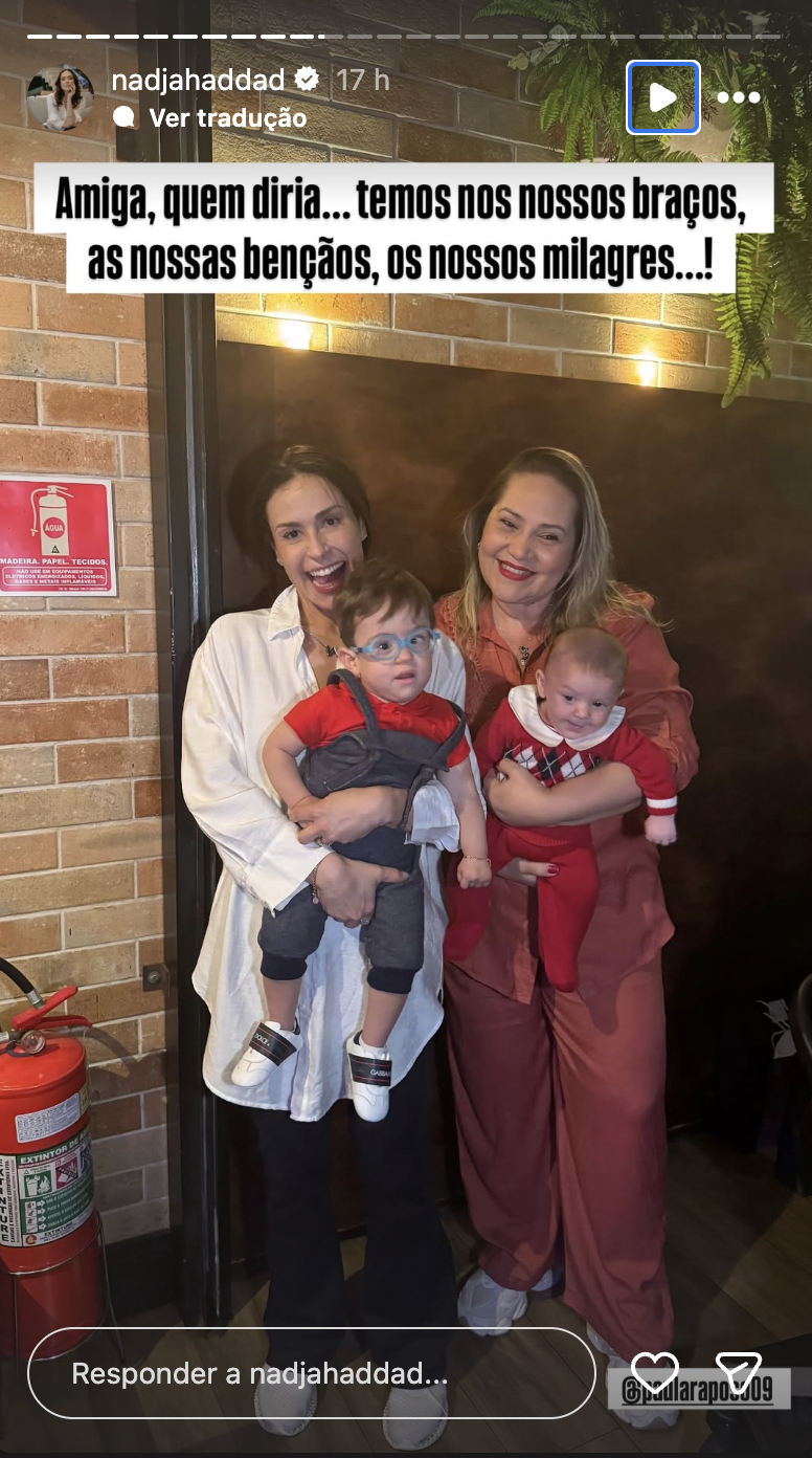 Com apenas 1 ano, filho de Nadja Haddad surge com óculos de grau ...