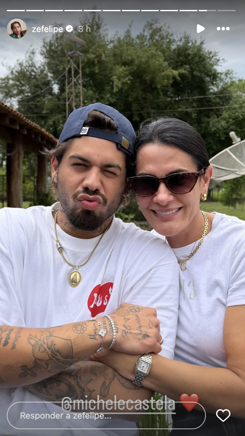 Zé Felipe exibe foto inédita com a sogra em dia na fazenda - CARAS Brasil