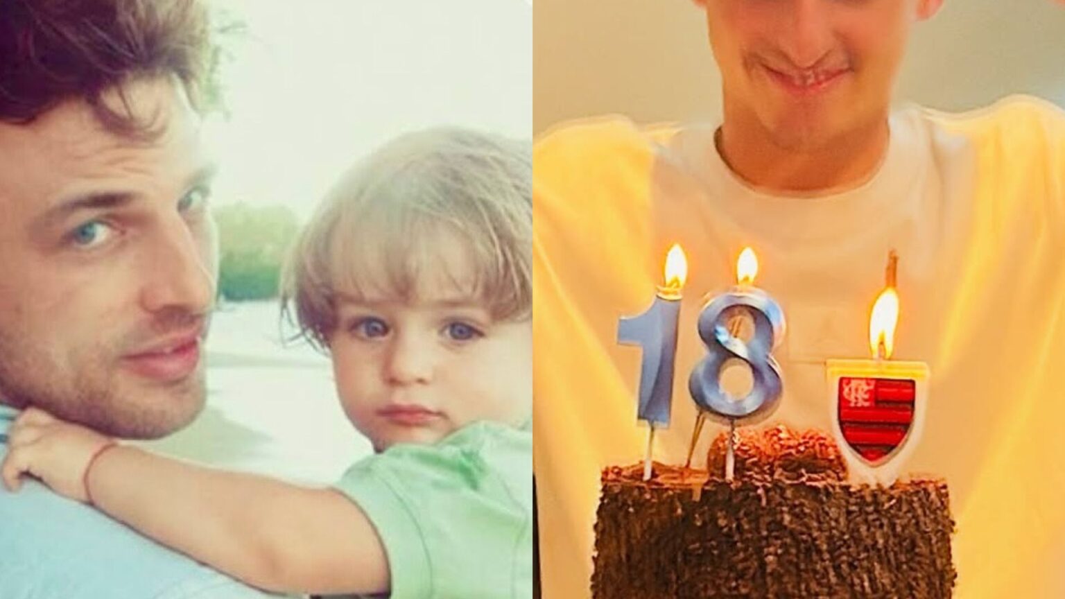 Ele cresceu! Cássio Reis comemora os 18 anos do filho com Danielle ...