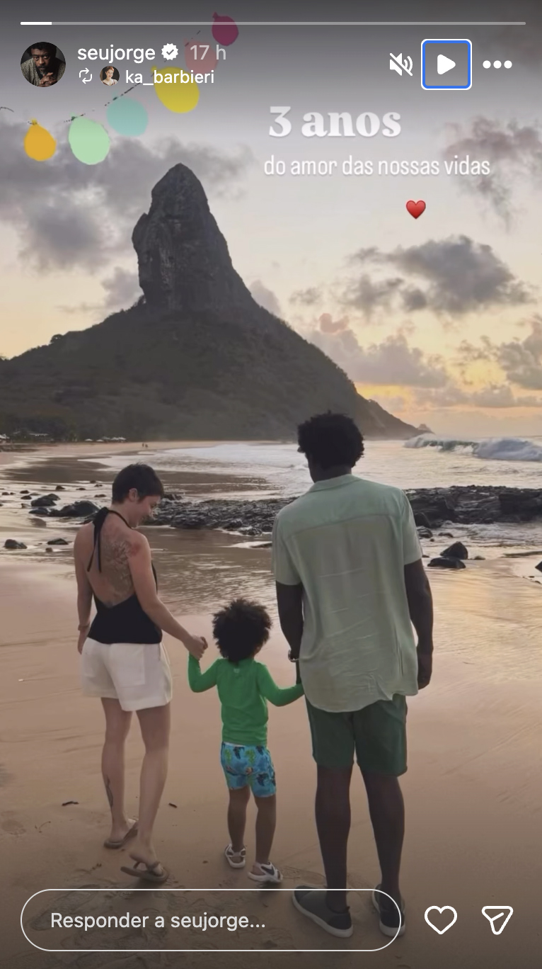 Ele cresceu! Filho de Seu Jorge chega aos 3 anos e surge enorme em foto ...