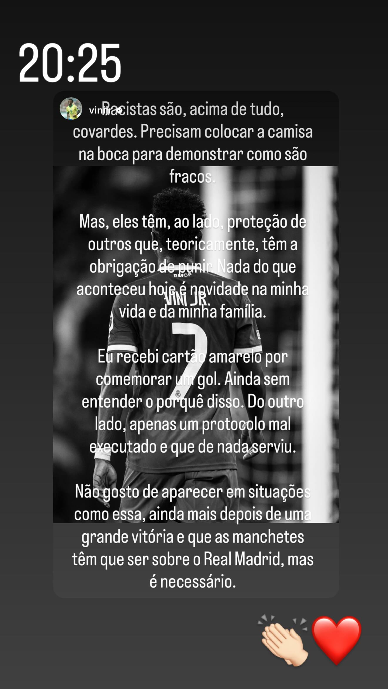 Virginia presta apoio a Vini Jr após episódio de racismo em jogo da ...