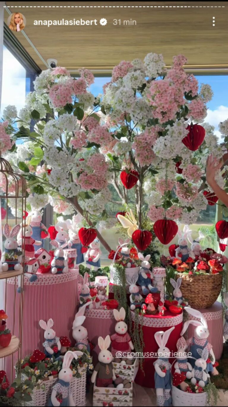 Filha de Ana Paula Siebert apresenta decoração de Páscoa da fazenda de ...