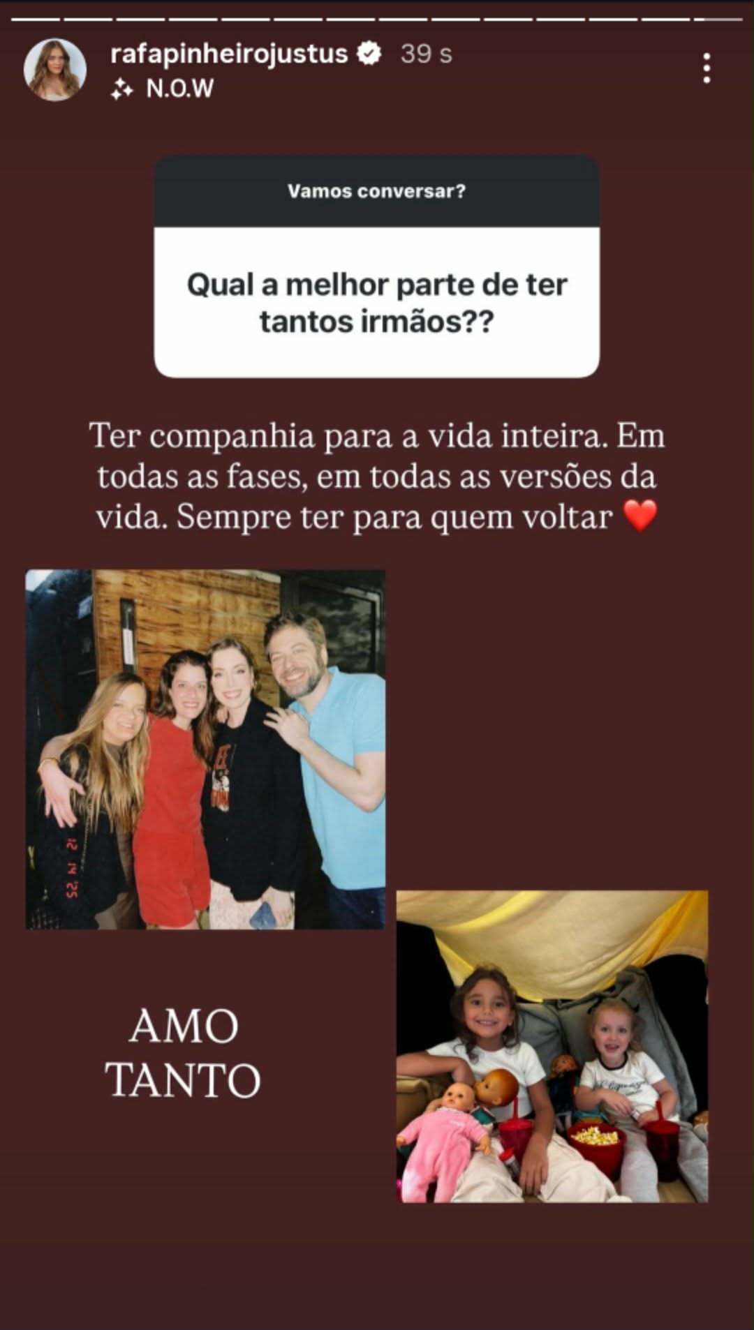 Rafaella Justus abre o jogo sobre como é ter vários irmãos: 'Sempre ...