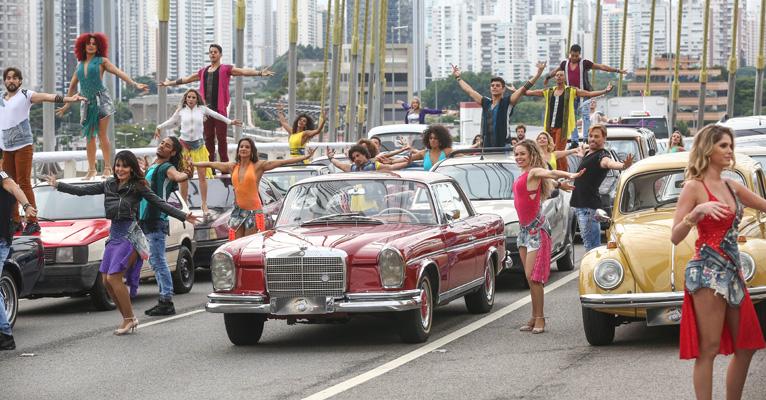 Participantes do Dancing Brasil 3 gravam vinheta na Ponte Estaiada, em ...