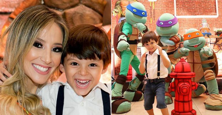 Bernardo, filho de Cristiano Araújo e Elisa Leite, comemora cinco anos ...